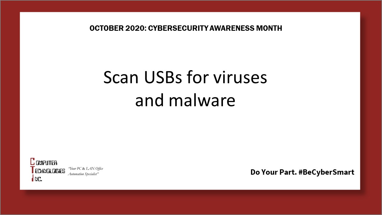 Cybersecurity Awareness Month: USB | Computer Technologies