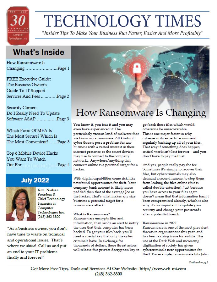 Technology Times Newsletter Library | Computer Technologies