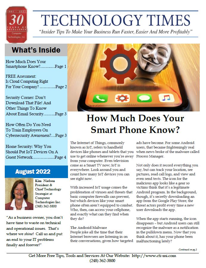 Technology Times Newsletter Library | Computer Technologies