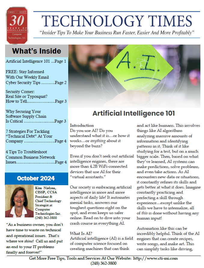 Technology Times Newsletter Library | Computer Technologies