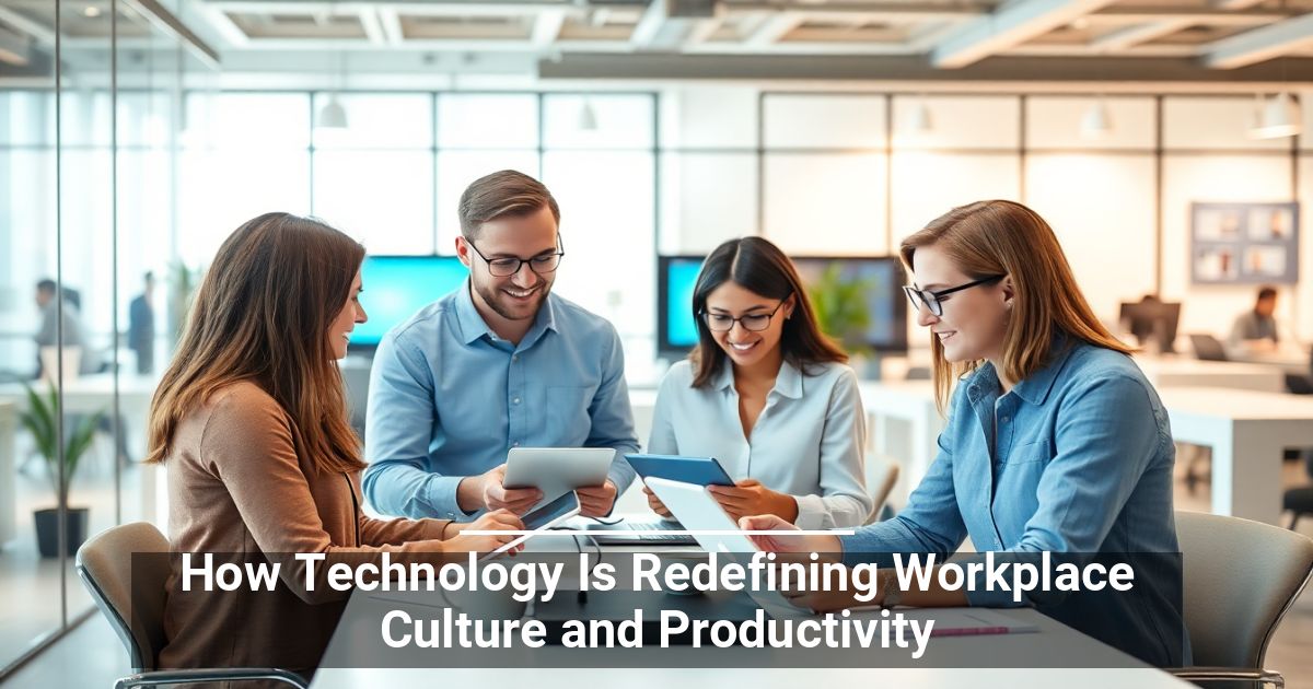 How Technology Is Redefining Workplace Culture and Productivity | Computer Technologies